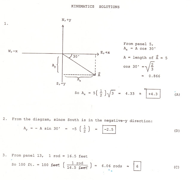 Everything MCAT: MCAT Learning Materials: Physics Lesson 1 Solutions