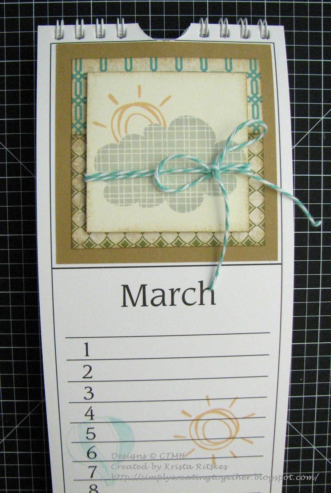 Simply Creating: Time to Organize, Dates That Is