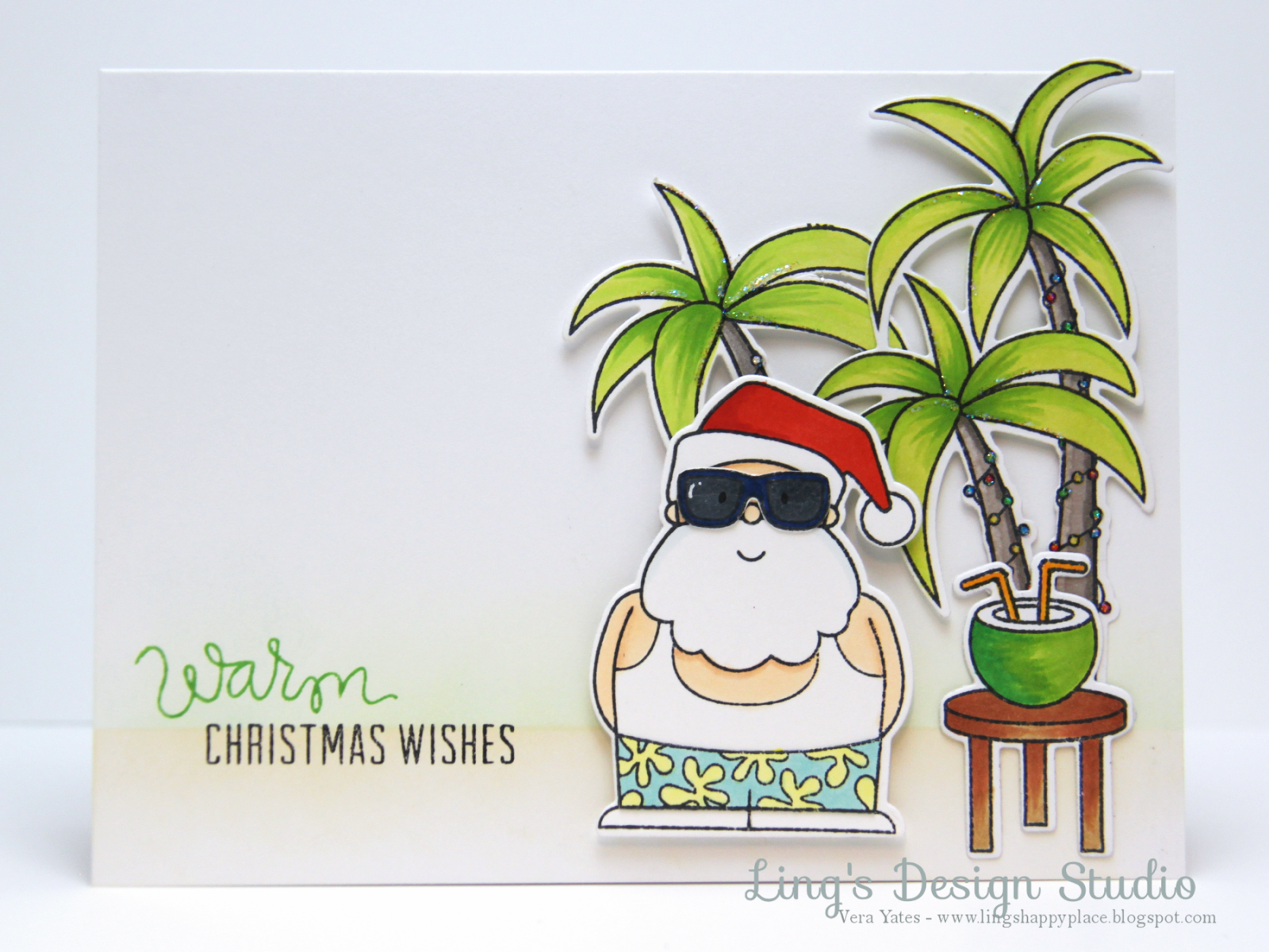 Ling's Design Studio: Tropical Santa