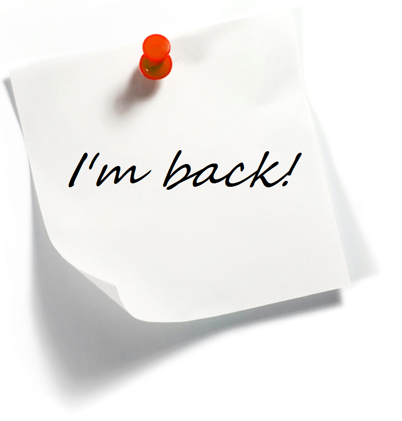 Reflections of a Sinner Saved by Grace: I'm Back