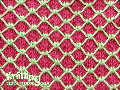 Two-colour Royal Quilting 🔅 Knitting Stitch Patterns