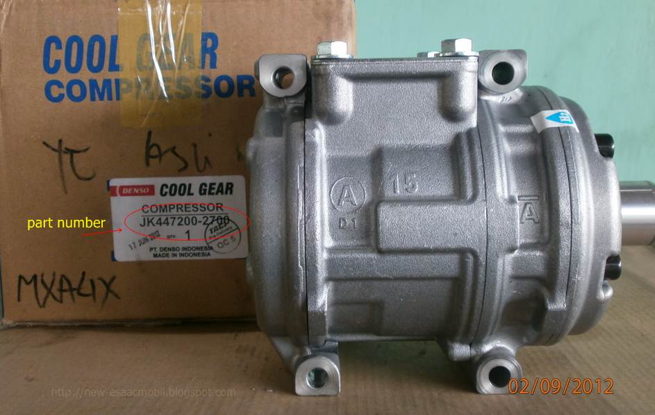 kompresor denso 15 A JK447200-2700 great corolla -kijang kapsul-panther ...