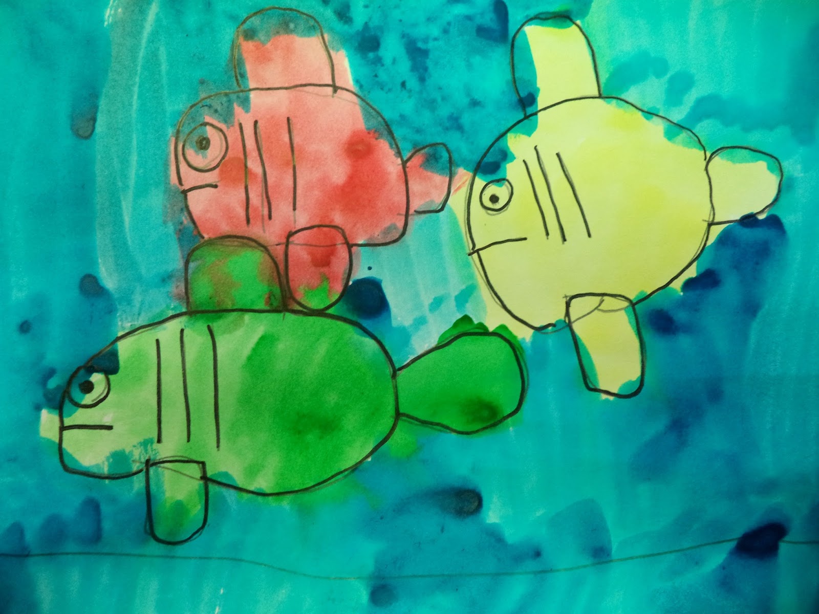 Art With Mr. E: Kindergarten Fish Paintings