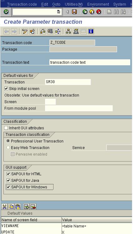 A Blog Transaction Code For Sap Table Maintenance Generator