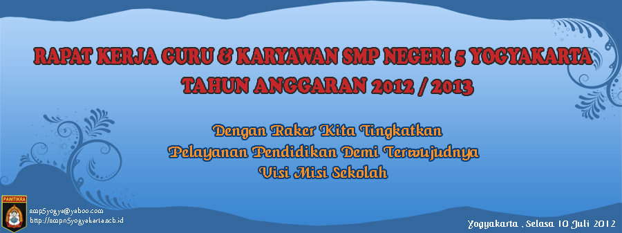 Spanduk Raker SMPN 5 Yogyakarta | Onemedia