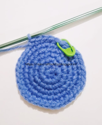Raji's Craft Hobby: How to Make a Flat Single Crochet Circle