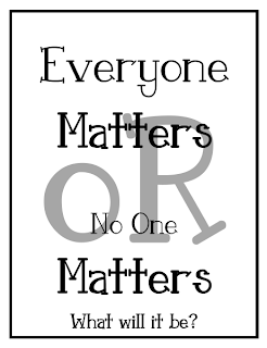 The Art of Teaching: A Kindergarten Blog: Everyone Matters