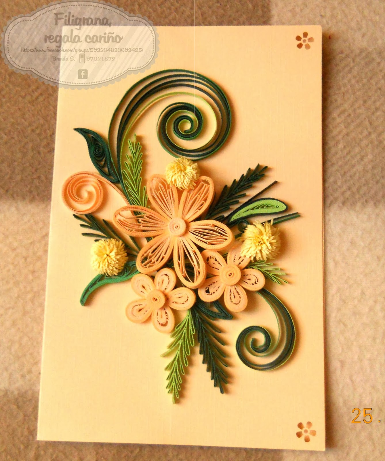 Filigrana - Quilling en Chile: Algunas tarjetas de filigrana :)