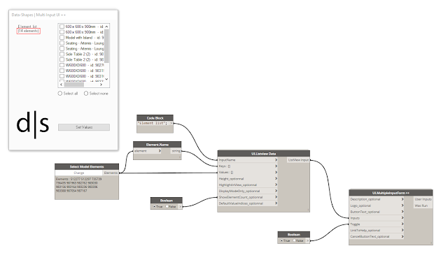 Revit Add-Ons: Dynamo Package Data|Shapes Listview Input Enhancements