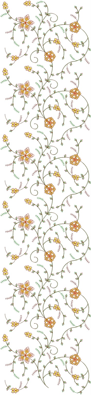 EmbDesignTube: Applique Curtain Jaal Embroidery Designs By Tarang