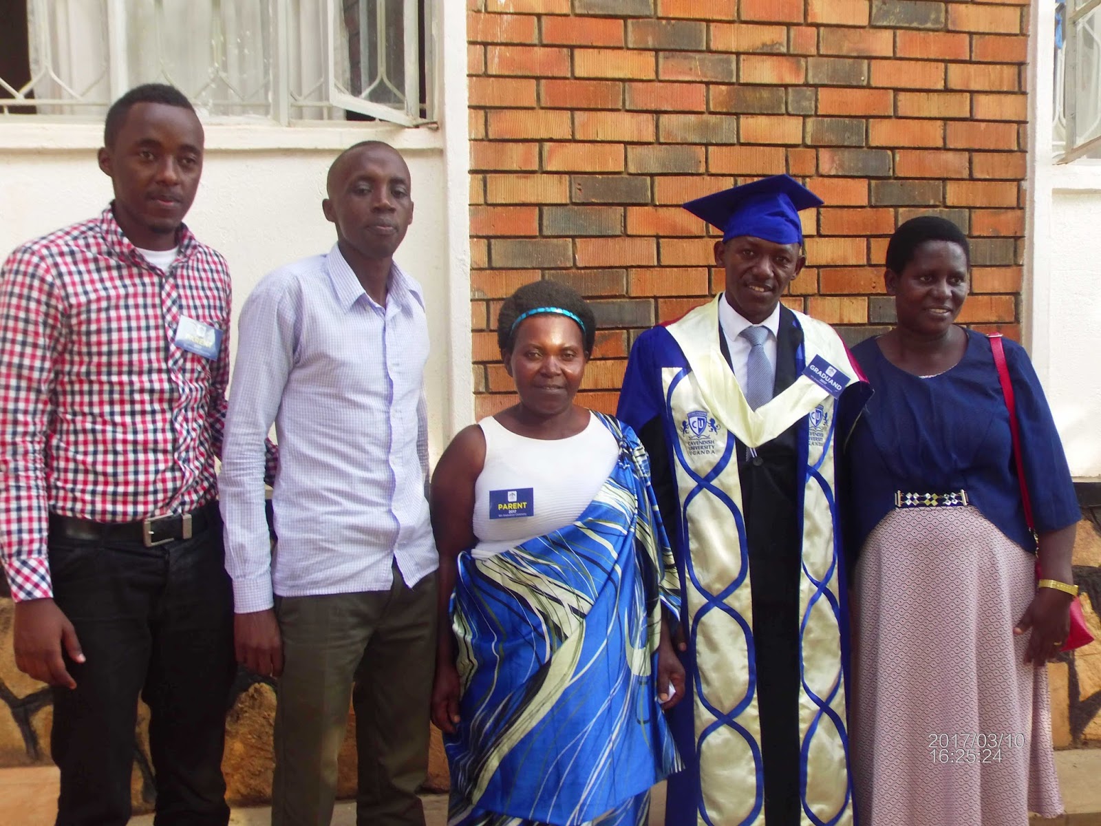 EMMANUEL RUTAYISIRE: GRADUATION PHOTOS-CAVENDISH UNIVERSITY UGANDA