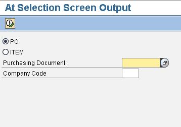SAP ABAP 4 Tutorial: At Selection Screen Output