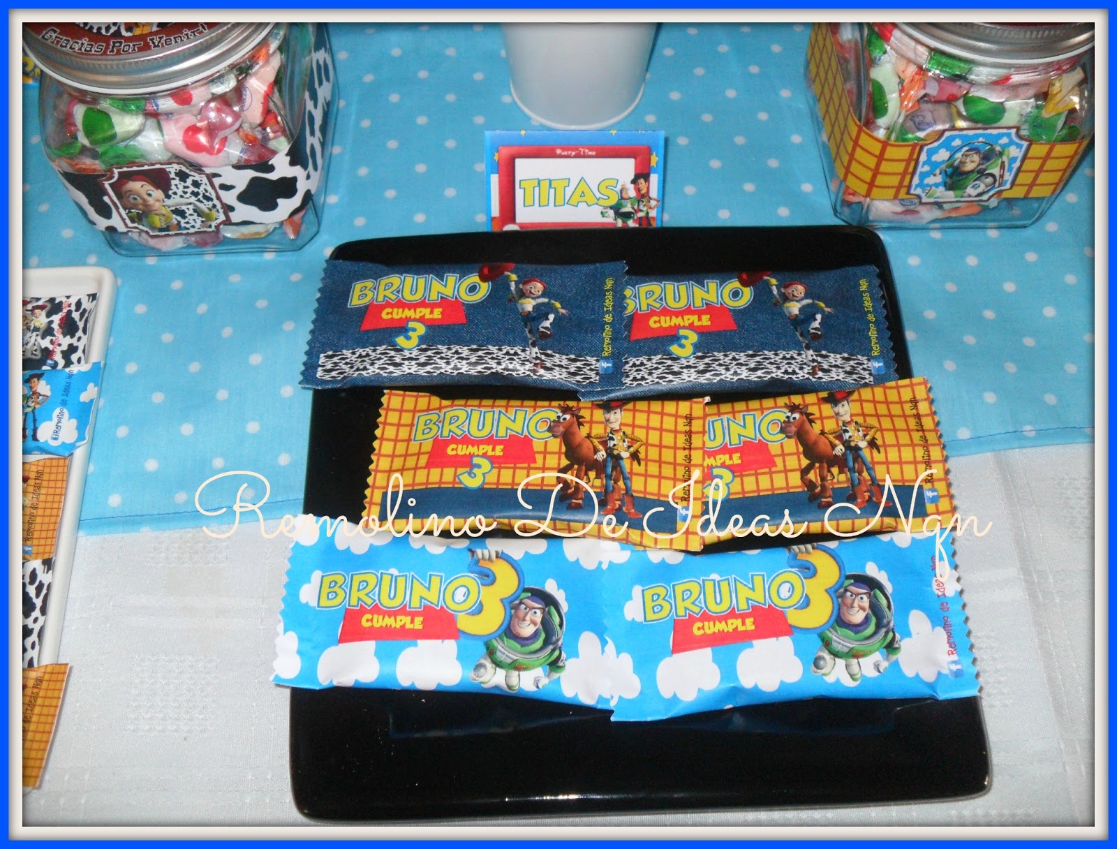 RemolinodeIdeasNqn: CANDY BAR TOY STORY "Bruno 3"