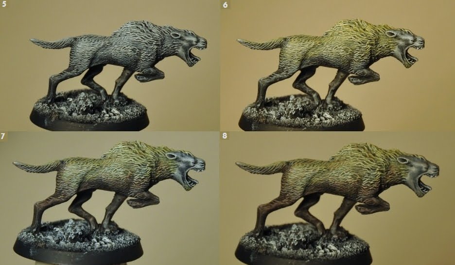 Bizzarewarstar: LOTR - Painting Wargs