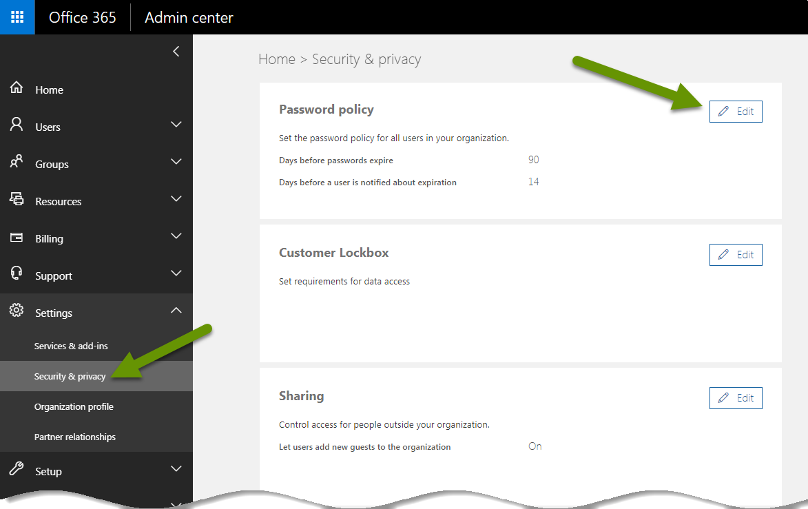 Eyonic Systems: Managing the Password Policy for Microsoft O365 Accounts