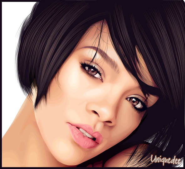 Vector Face Tutorial: 15 Best Realistic Vector Potraits for inspiration