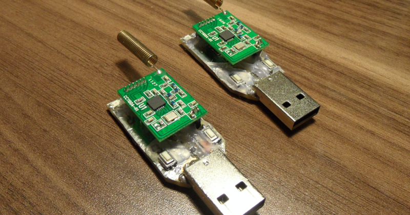 More Than User: CC1101 Atmega32u USB dongle + python = RFkitten