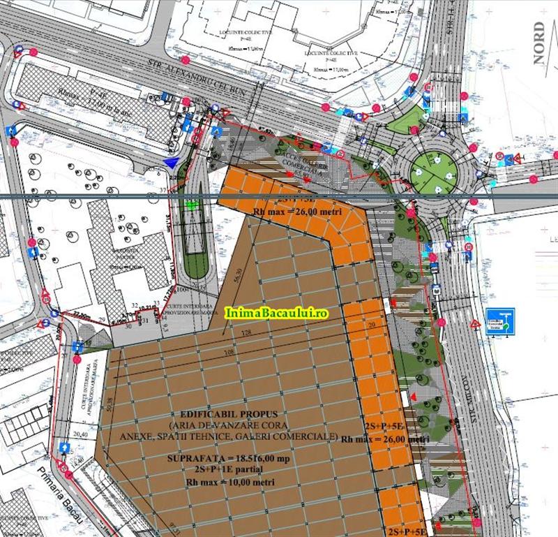 Inima Bacăului: Fum la viitorul Mall-Cora din Bacau