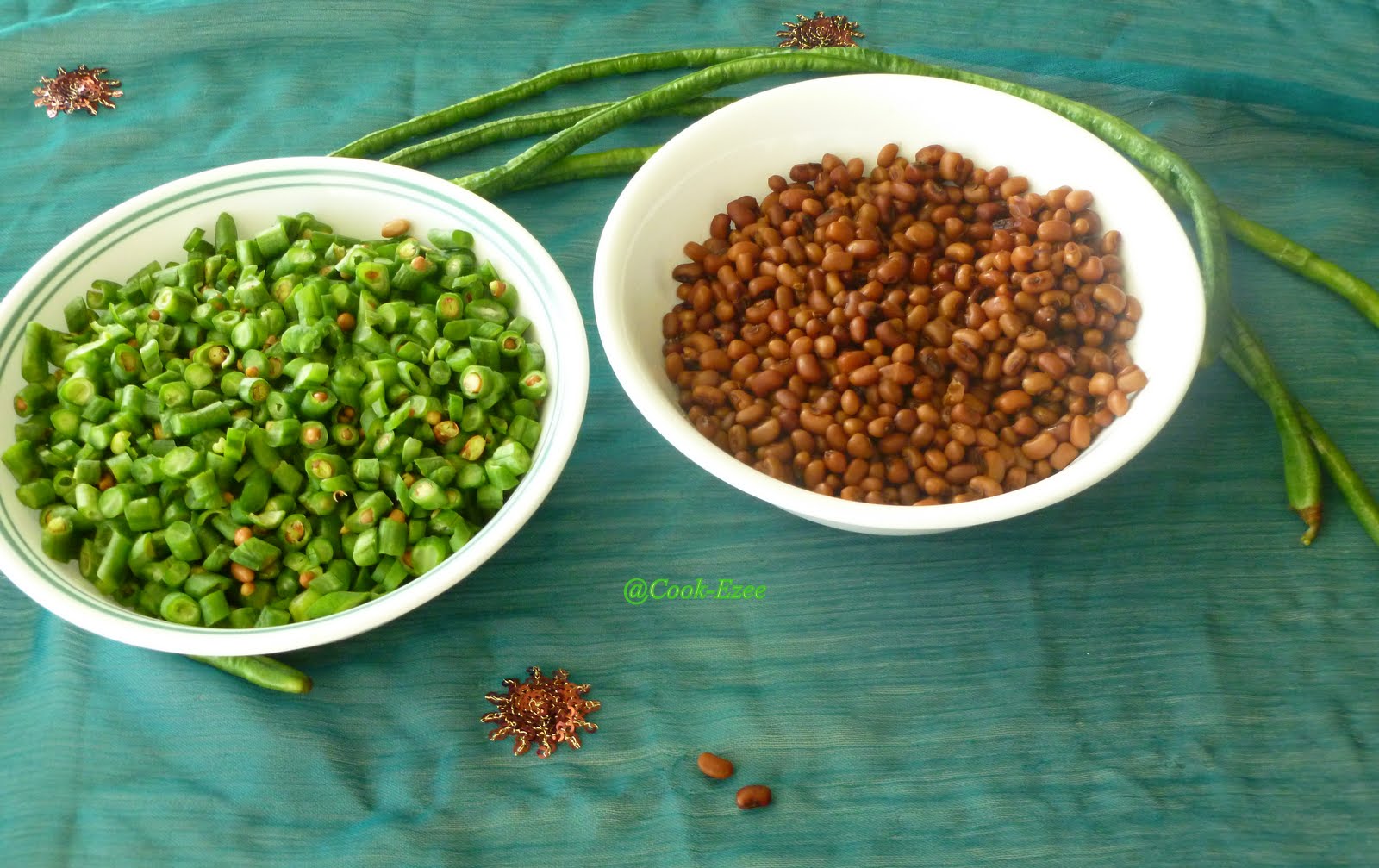 COOK-EZEE: Achinga-Vanpayar Thoran/Red Chori-Yard Long Beans Stir fry ...