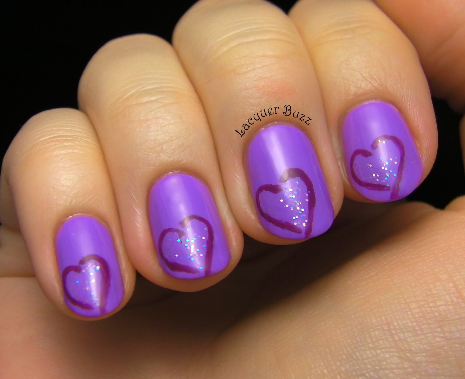 Lacquer Buzz: Purple Hearts
