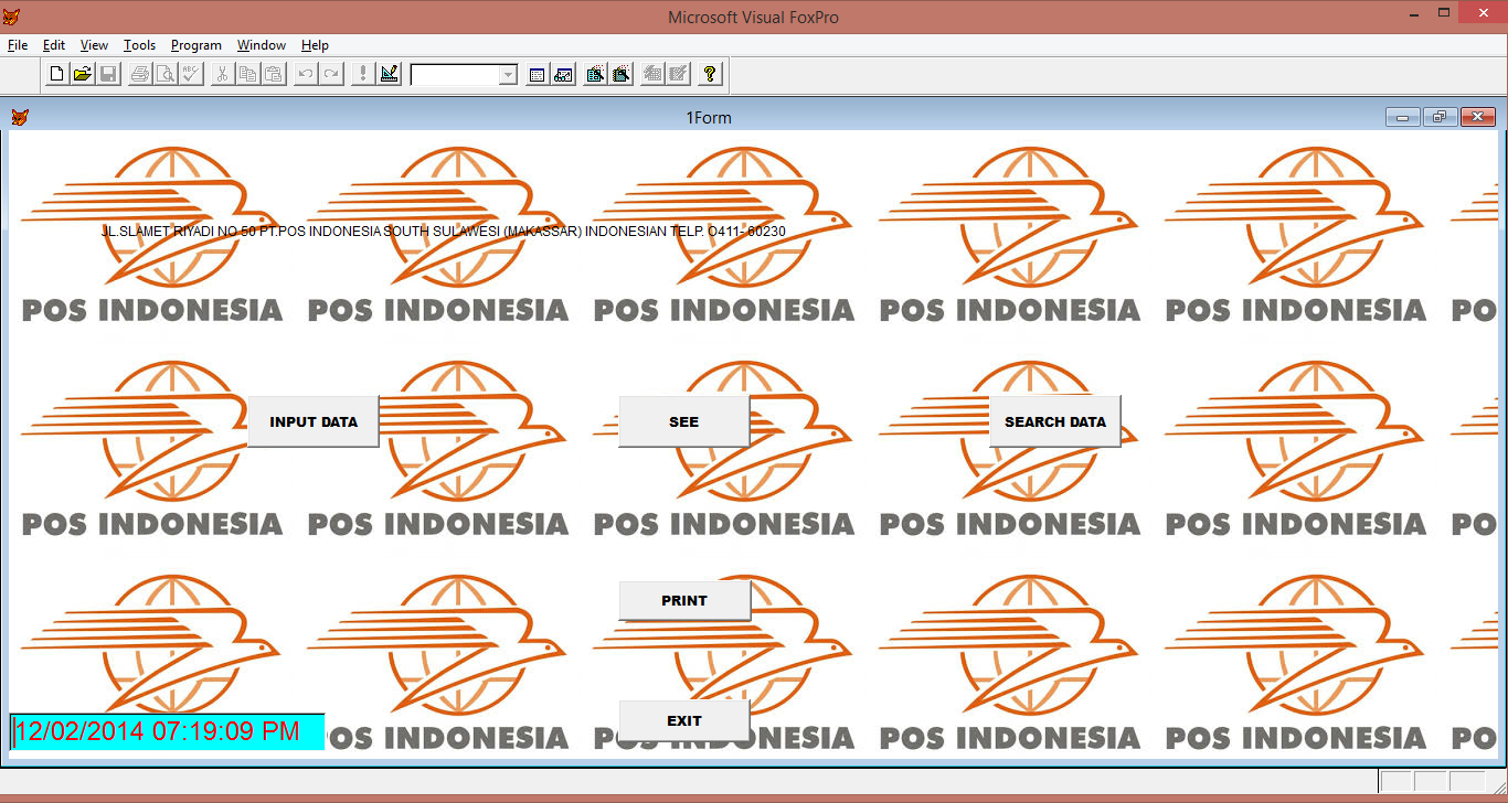 Memuat Form Menu Utama Di Visual FoxproMembuat database menggunakan ...