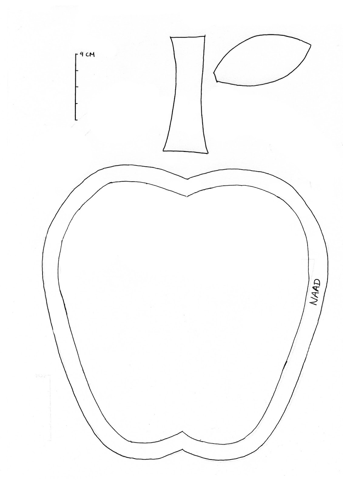 Knutseltante: Patroon en werkbeschrijving appel-portemonneetje