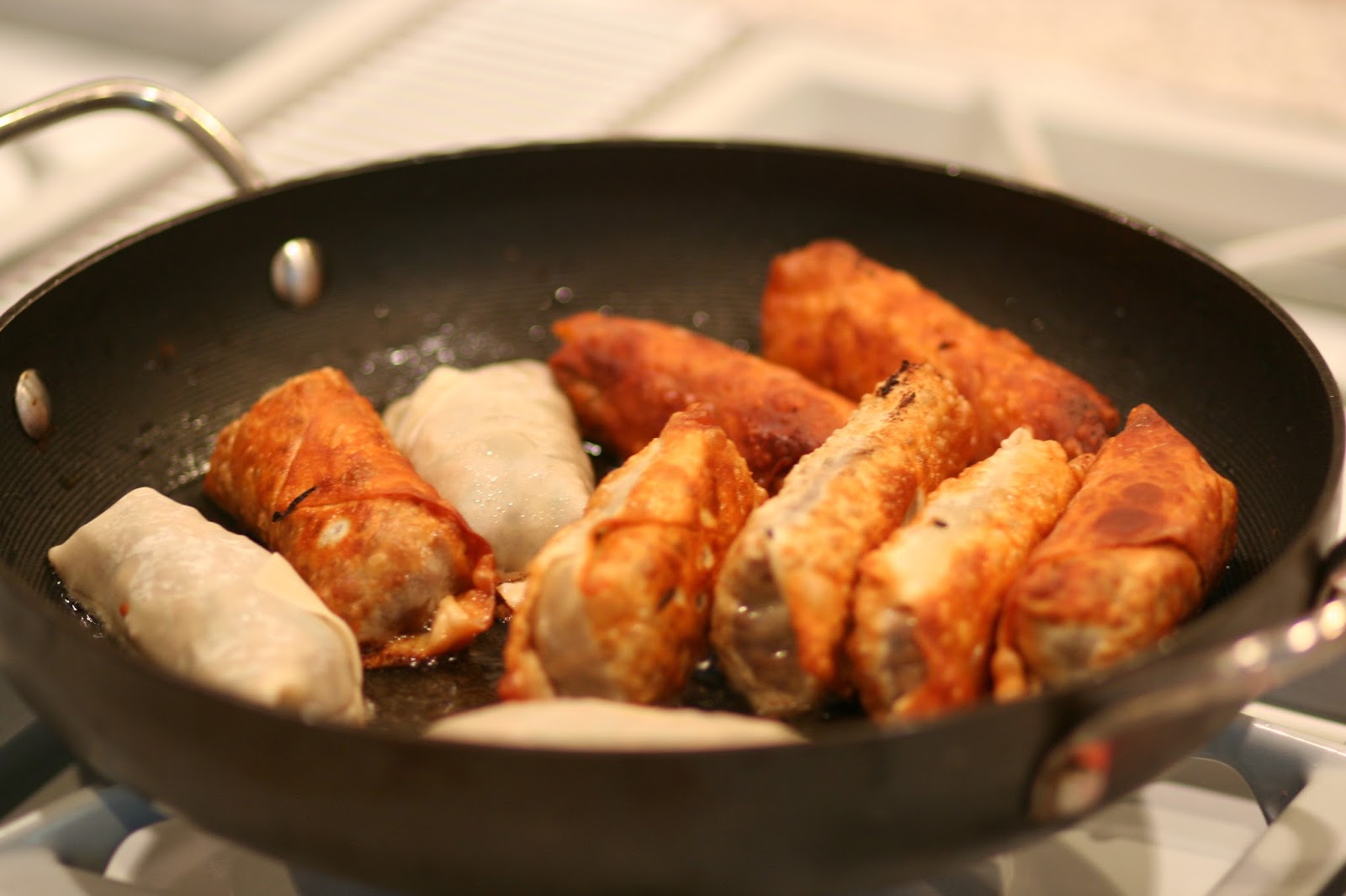 Celeste Cooks: Pan Fried Chicken Eggrolls