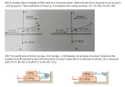 Friction: Questions with answers 2018 - Engineering Mechanics