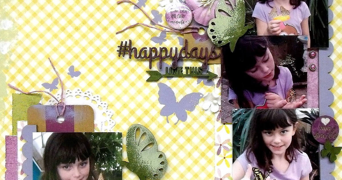 Scrap-Utopia: HAPPY DAY - Single Page Layout (Dusty Attic DT + Stuck ...