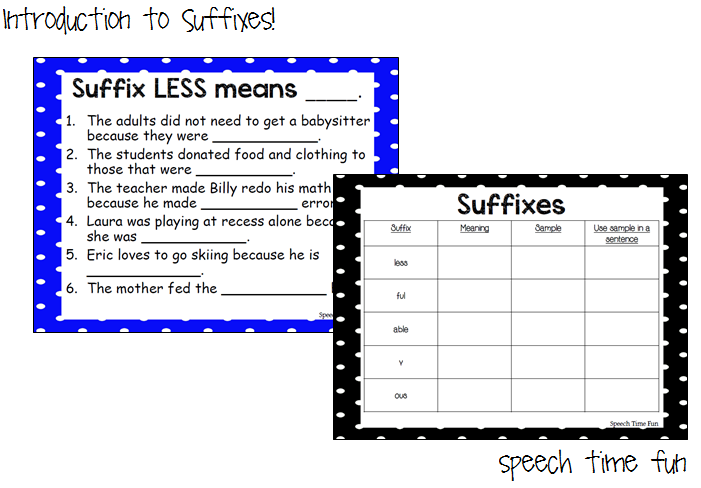 Reading Comprehension Stories: Introduction to Suffixes!