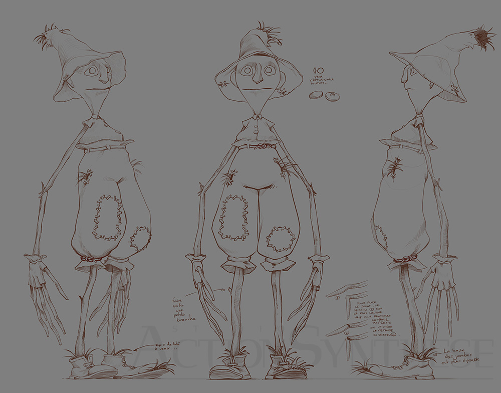 Orthographic Character Drawing