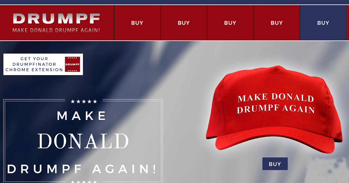 DemoCurmudgeon: "Drumpf, Donald Drumpf!