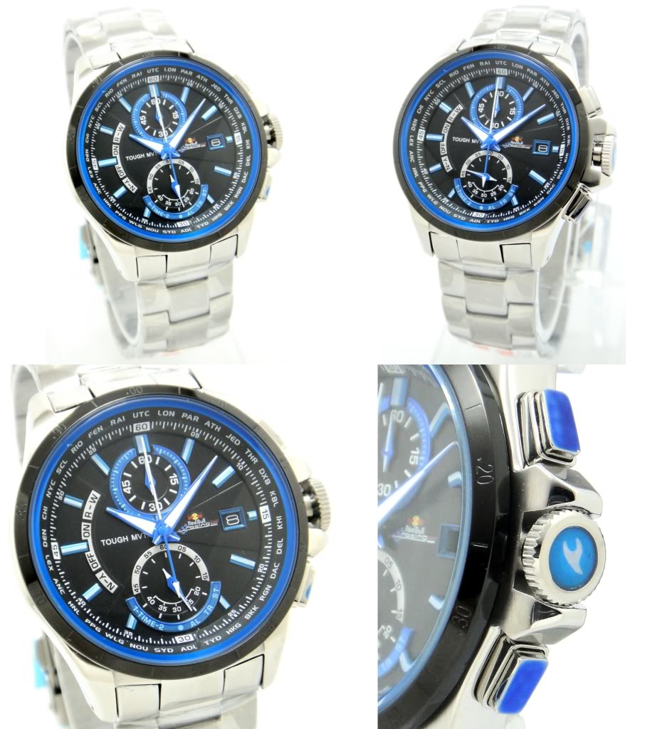 WatchAlide: CASIO EDIFICE F1 RACING CHRONOGRAPH OCEANUS T1000 RED BULL ...
