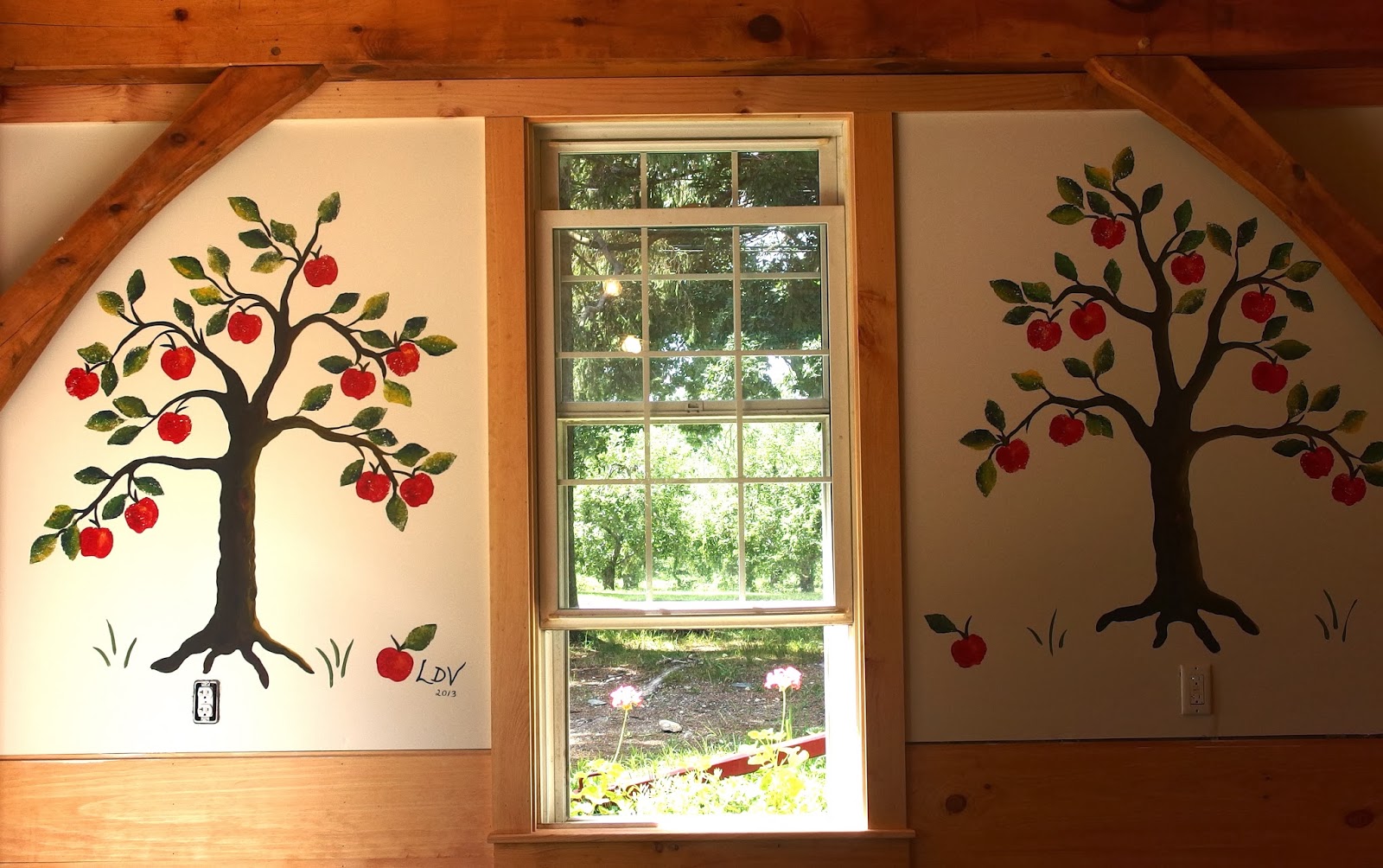 Sweetest Hue: Apple tree mural