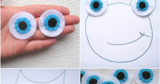 Easy DIY Doll Eyes Tutorial with Felt circles