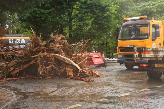 Jim's Loire: Kingussie: more photos of the flooding