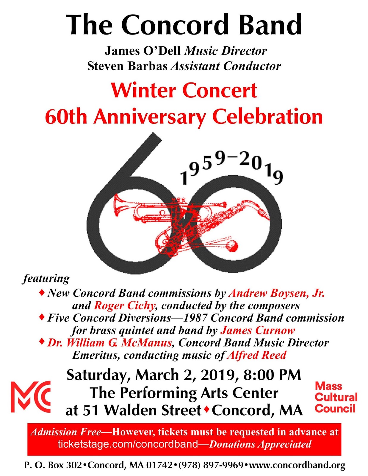 The Concord Band: Concord Band Celebrates Their 60th Anniversary