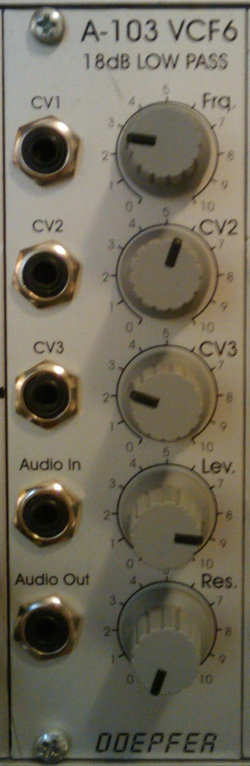 PatchPierre.Net: Filters IV : A-103 18 dB Low Pass TB-303 Filter VCF6