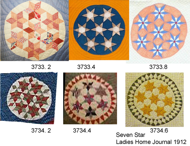 Cloud of Quilt Patterns: Seven Stars in a Circle