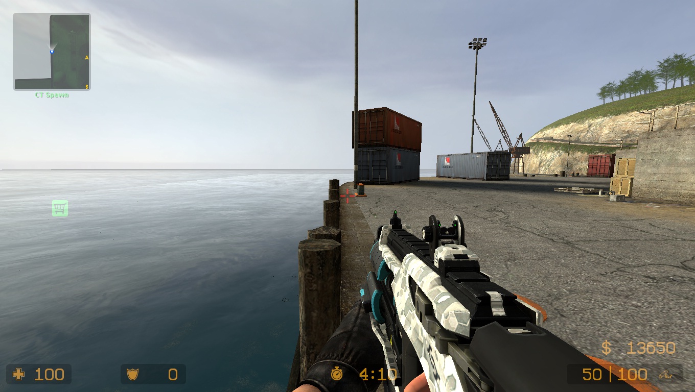 Futured ES-C90 SMG Weapon Skin For CS: S - Silver Modding