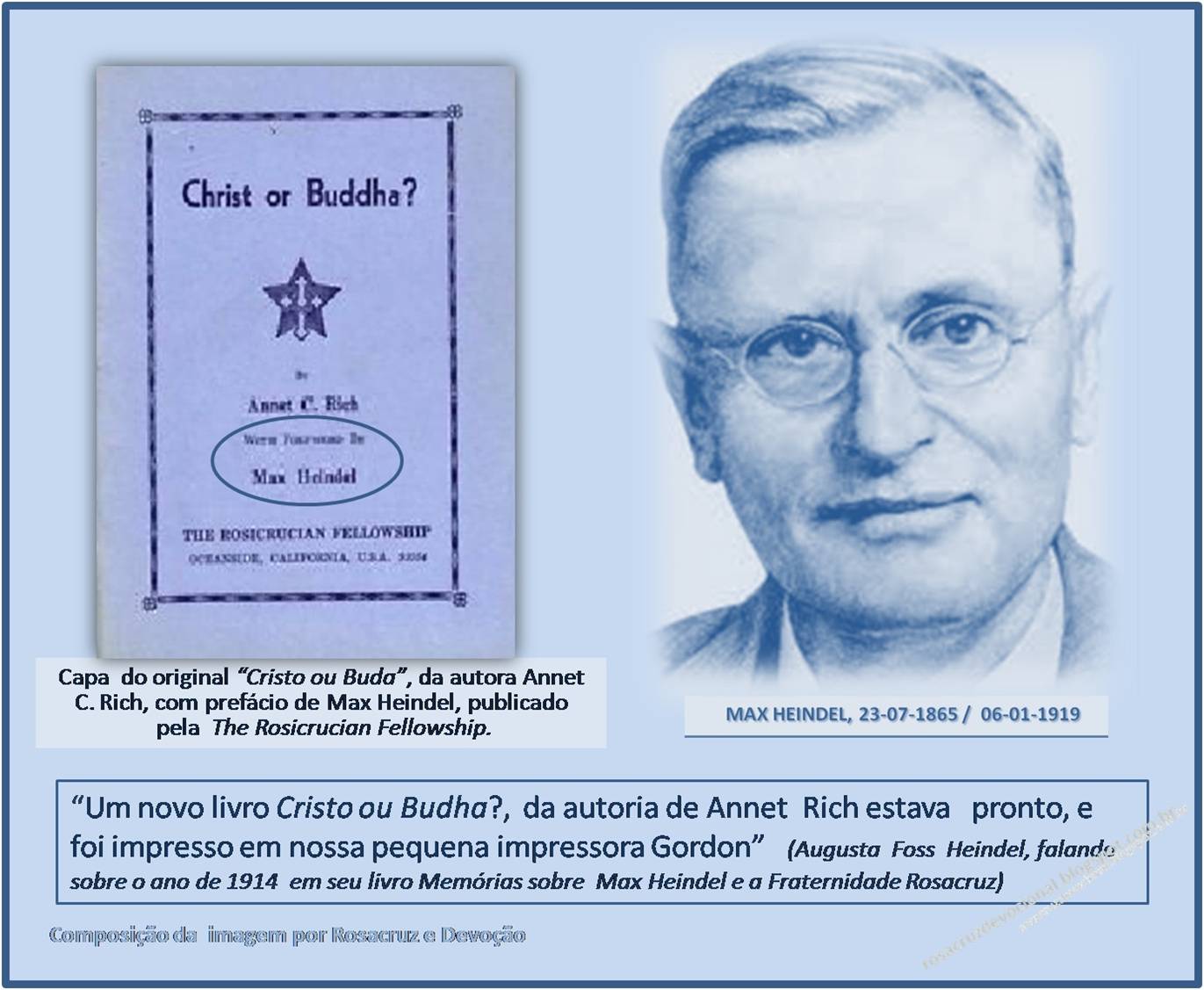 Rosacruz e Devoção: O Sesquicentenário do Nascimento de Max Heindel e ...