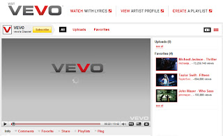 MAS110 Sem 2 2012 - Lab 11: VEVO and Online Music Videos- Sean Moran