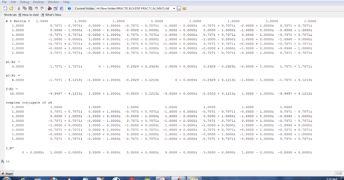 Ctrlog Circular Convolution Using Idft And Dft Using W8 Matrix