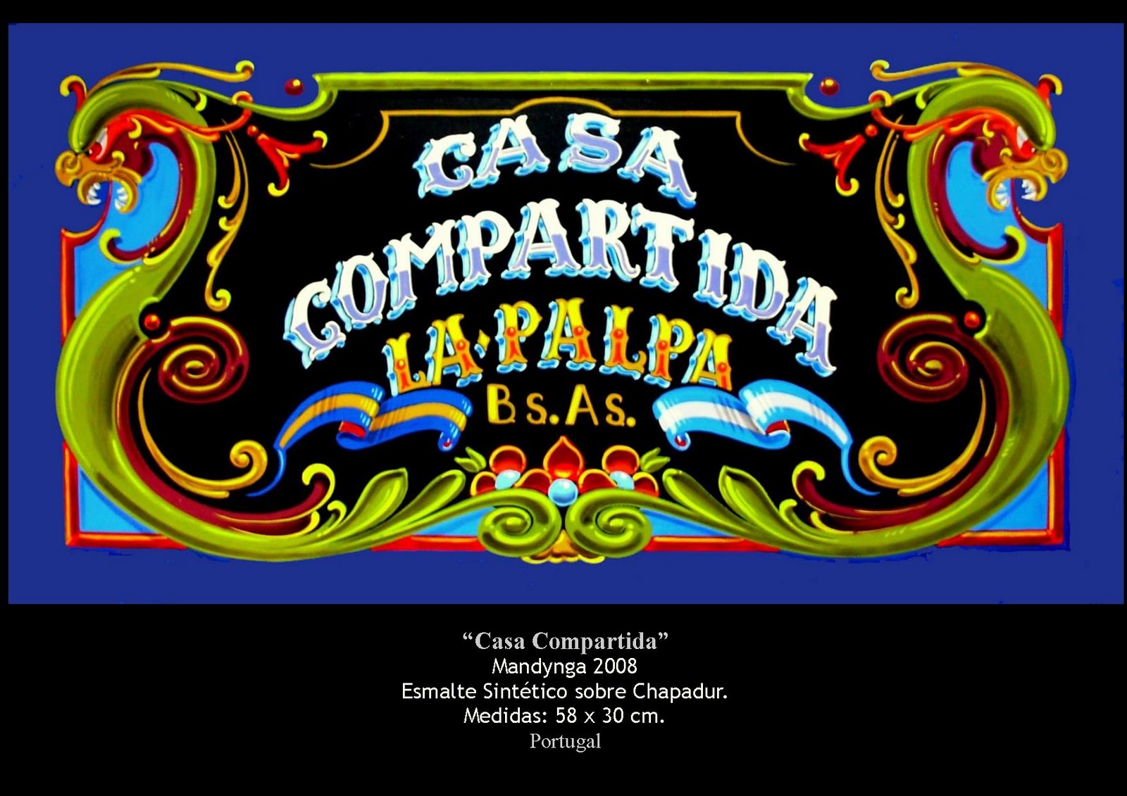 Taller - Fileteado Porteño - Mandynga: Carteles Fileteados