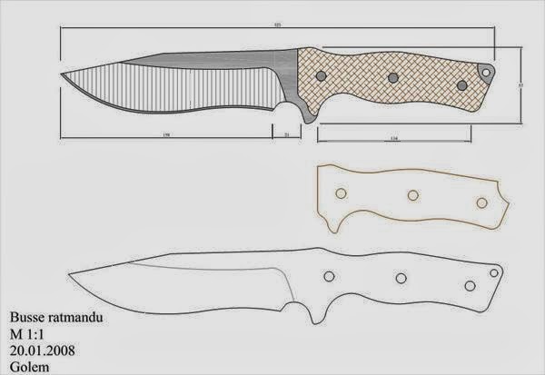 facón chico: Moldes de Cuchillos