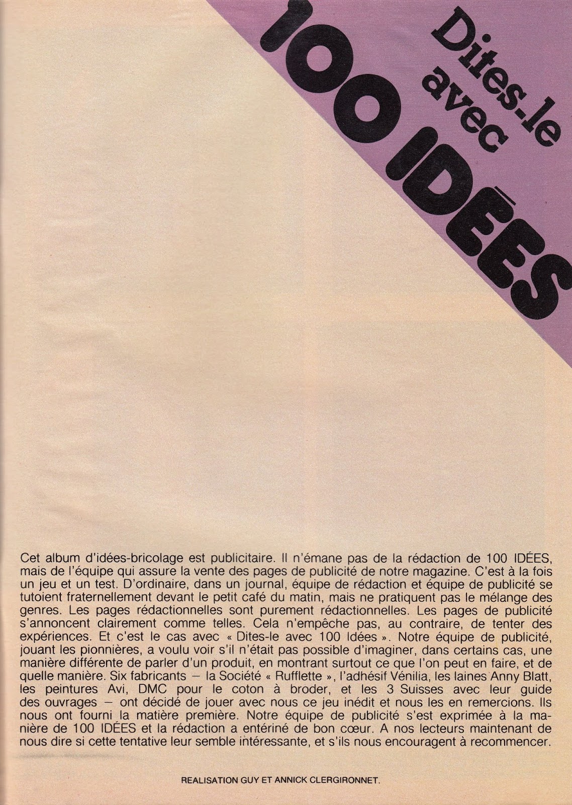 Mes 100 Idées: Dites-le avec 100 Idées