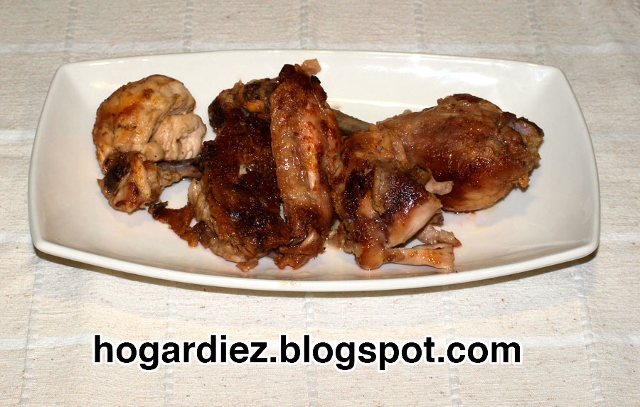 Hogar diez: Pollo al horno o a l'ast