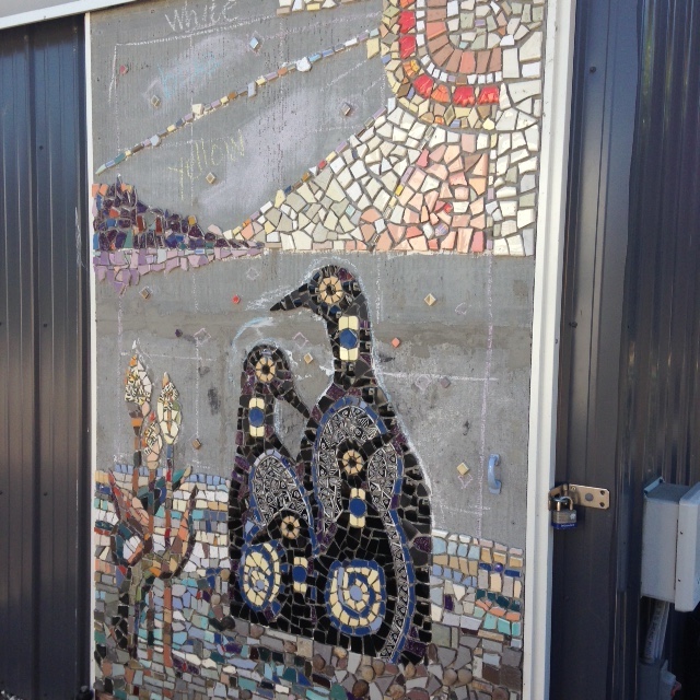 Golden Willow Mosaics: Sliding Barn Door Mosaic