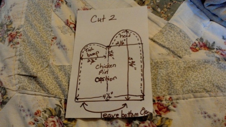 Frugal Measures: Chicken Pincushion Tutorial