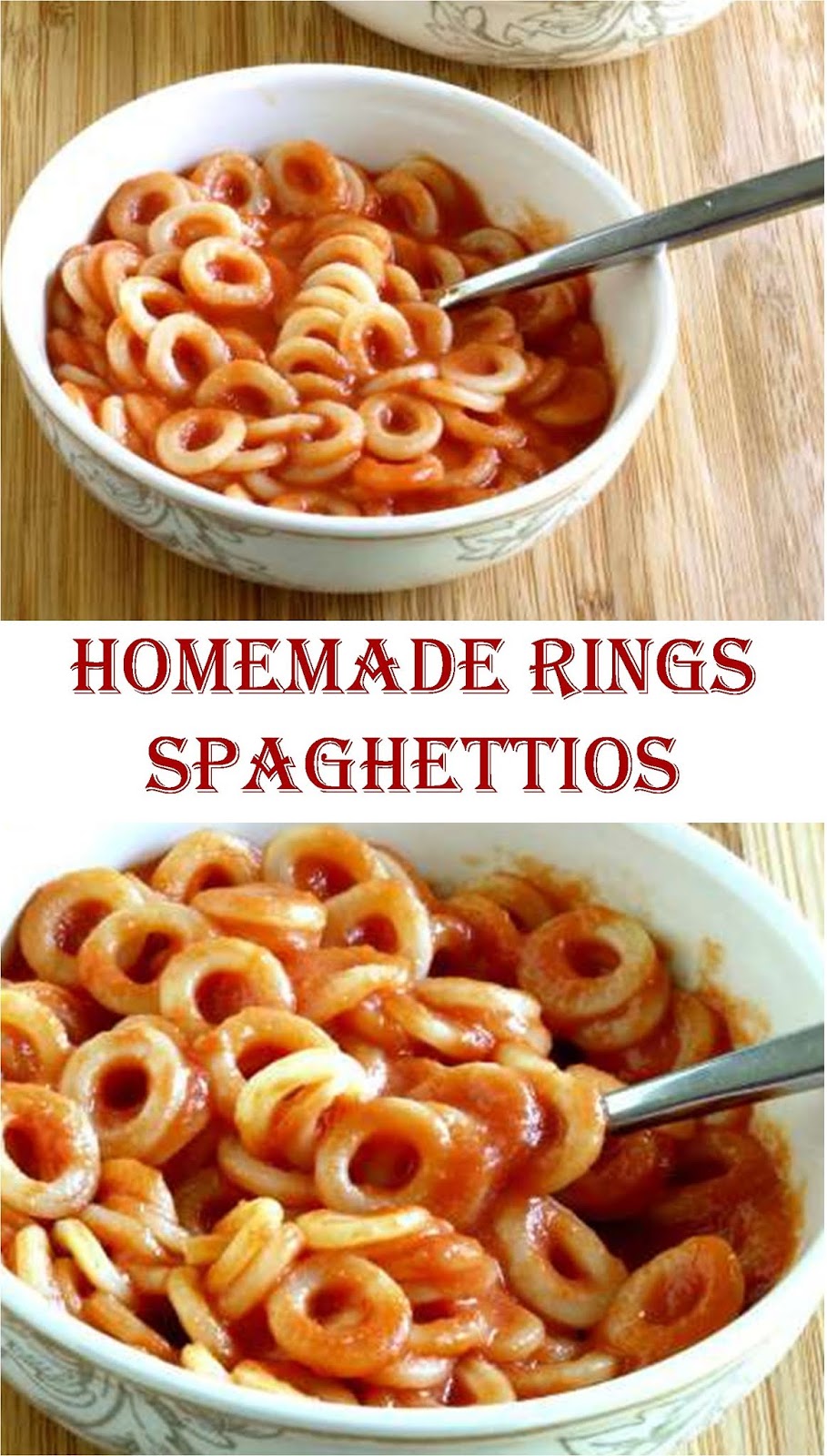 1315 Reviews: My BEST #Recipes >> Homemade Rings #Spaghettios - ..